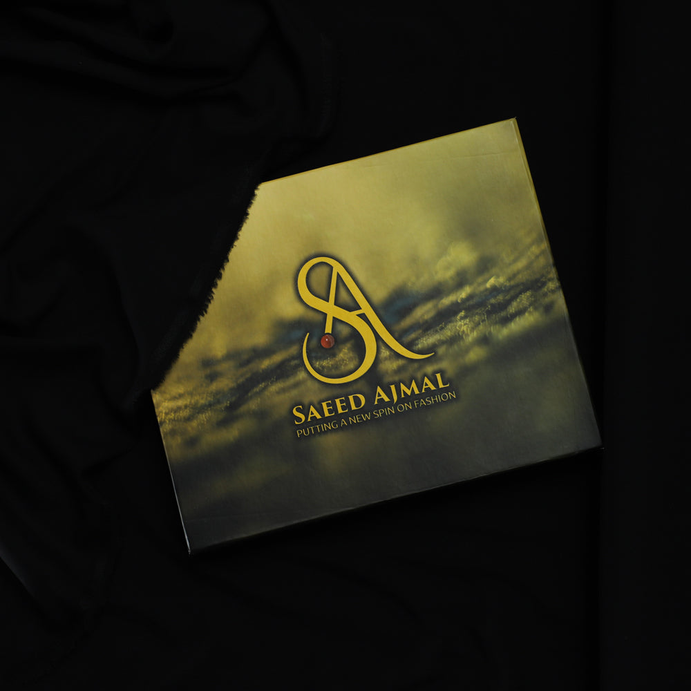 Men Unstitched Premium Black Boskey – SaeedAjmal